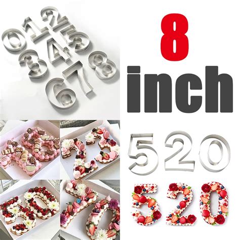 Jumbo Number Cake Cutter Mold Inch For Make Birthday Wedding Baby Shows Cakes Metal Stainless