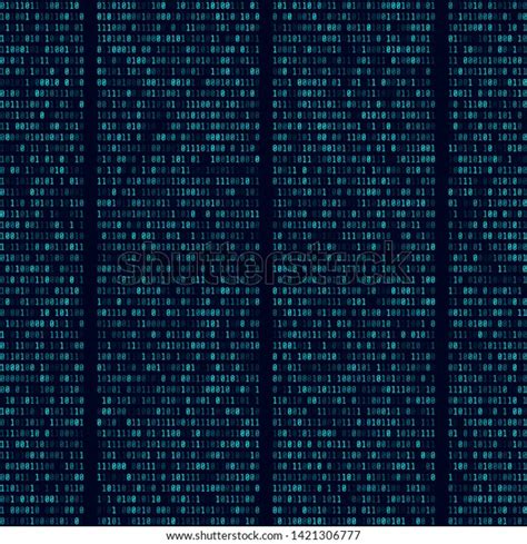 Binary Code Seamless Vector Digital Texture Stock Vector Royalty Free