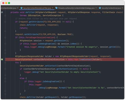 Spring Security 아키텍처 이해 인증 저장소 필터 SecurityContextPersistenceFilter