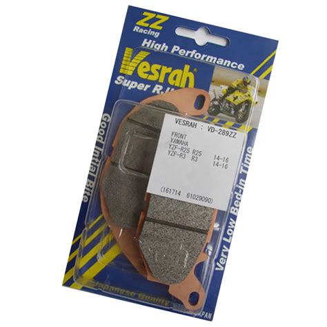 Vesrah Suzuki Gsx R750 11 25 Rjl Zz Front Race Brake Pads
