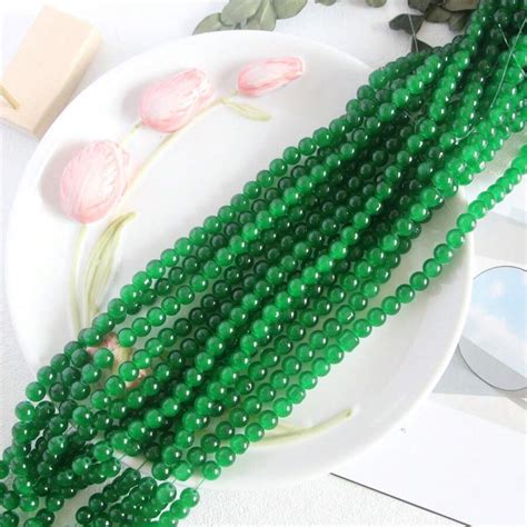 100pcs Colorful Imitation Jade Glass Beads 8mm Round Loose Spacer Beads