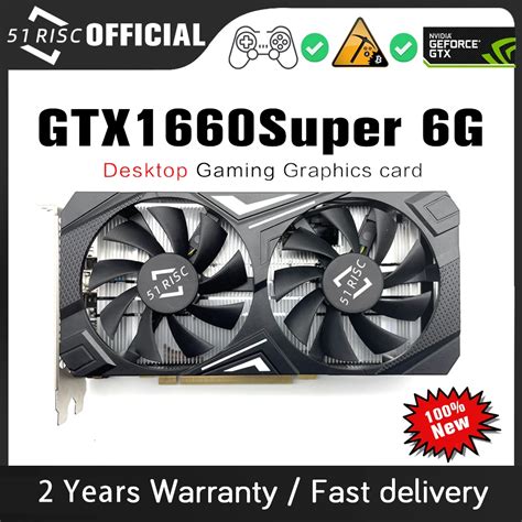 Sheli 51risc Gtx1660super 6gb 1660ti 6gb Placa De Vídeo De Jogos