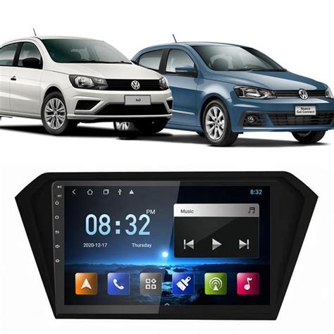 Kit Central Multimídia Android Gol Saveiro Voyage G7 G8 2017 2018 2019 A 2021 9 Polegadas Tv