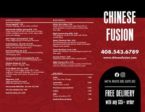 Chinese Fusion Takeout Menu Template By Musthavemenus