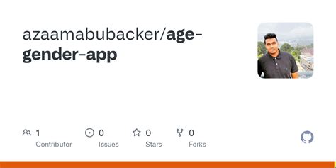 GitHub Azaamabubacker Age Gender App