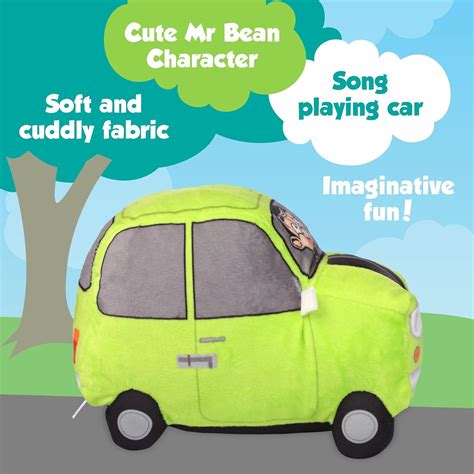 Mr Bean 1256 Musical Car Plush Soft Toy Sound Effects Ages 3