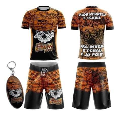 Conjutobermudakitcamiseta Irmãos Metralhas Do Baile Mercado Livre