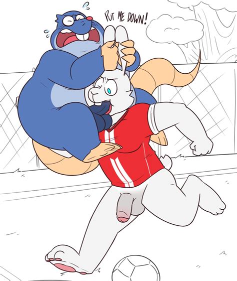 Rule 34 Ace The Human Heart Anthro Balls Belly Blue Body Blue Fur Bottomless Clothed