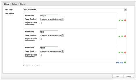 Dynamic Filter Component Content Management System Simon Fraser University