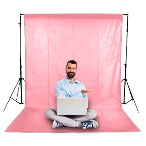 Tecido Chroma Key Rosa Claro Fundo Infinito Estúdio Youtuber X Mts Shopee Brasil