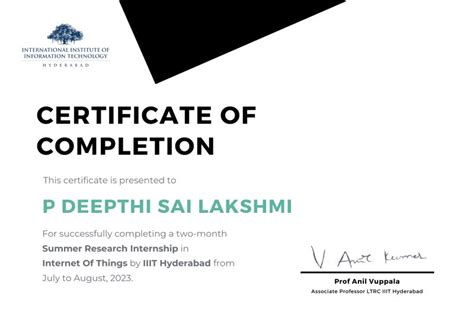 deepthi sai lakshmi penjarla on linkedin iot certification