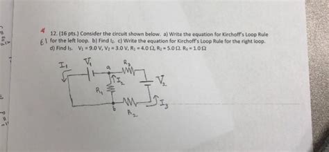 Solved Pts Consider The Circuit Shown Below A Chegg