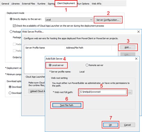Configuring The Client Deployment Tab Powerserver 2021 Help