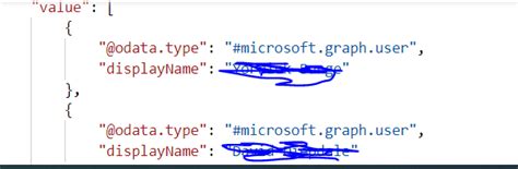 solved displayname is null in power bi but not in graph a