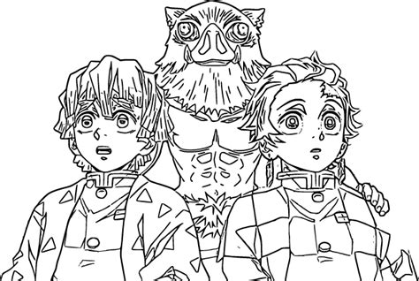Inosuke Hashibira Coloring Pages 100 Free Printable And Fun