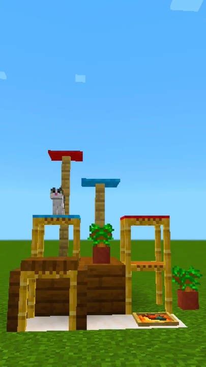 Minecraft Cat Tree House Minecraft Gaming Tutorial Shortvideo