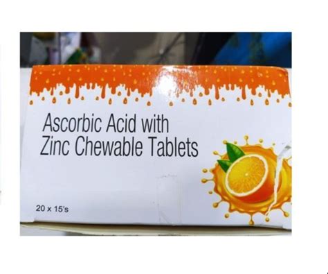 Ascorbic Acid With Zinc Chewable Tablets At Best Price In Ahmedabad