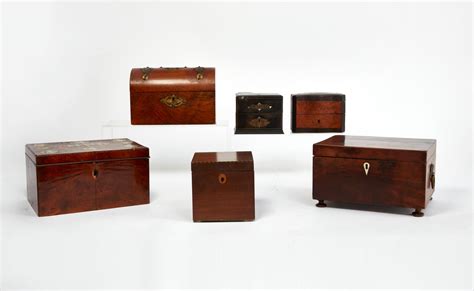 Lot A Group Of Six Assorted Table Boxes 19th Century