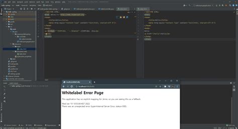 Localhost 8080 Hello 오류 추가 인프런 커뮤니티 질문and답변