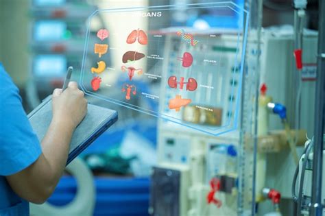 Premium Photo A Nurse Is Checking The Function Of Internal Organs