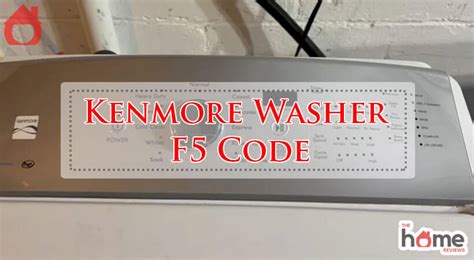 Kenmore Washer F Code Quick Fixes Troubleshooting