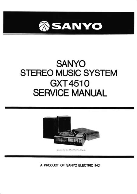 Service Manuel Dinstructions Pour Sanyo Gxt 4510 Eur 1060 Picclick Fr