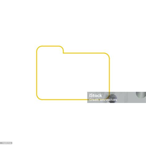 Vektor Gaya Desain Datar Dari Ikon Folder Tertutup Di Atas Putih