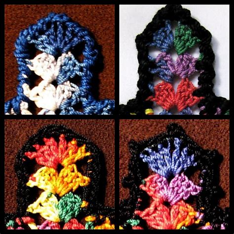 Ravelry Stained Glass Cross Ornament Or Bookmark Pattern By Cara
