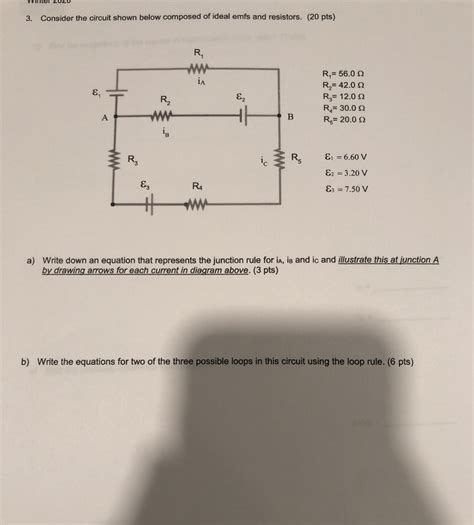 solved consider the circuit shown below composed of ideal