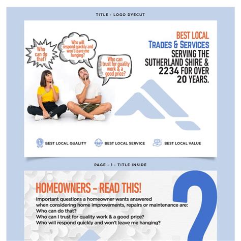 Designs Design A Powerful New Flyer For Best Local Trades And Services Postcard Flyer Or