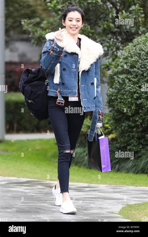 Chinese Model Xi Mengyao Better Known As Ming Xi Leaves The Hotel For A Rehearsal For The