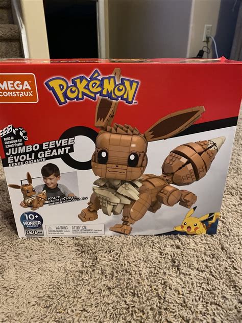 Mavin 2020 Mega Construx Pokemon Jumbo Eevee Set Fast 830pc