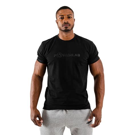 Performance Tee Black Black Powerlab