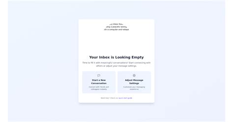 Empty Inbox State Free React Tailwind Component