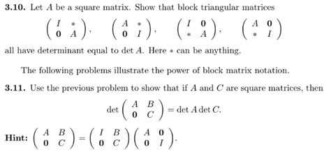 solved 1 7 show that characteristic polynomial of a block