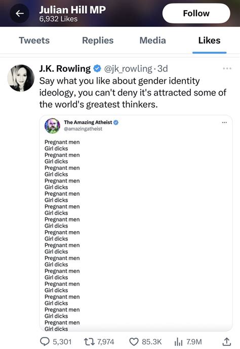 John Delmenico On Twitter Julian Hill Just Casually Liking Terf