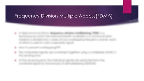 Solution Introduction To Fdma Single Carrier Frequency Division