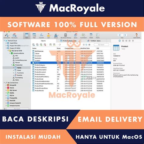 jual [macos] navicat premium full manajemen database multi koneksi untuk pengembangan dan