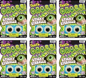 Amazon JA RU Sticky Squishy Fake Eyes Glow In The Dark Balls 6