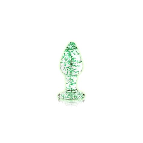 Ouch Glow Glass Butt Plug Glow In The Dark Clear Large Shop