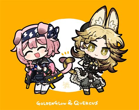 Goldenglow And Quercus Arknights Drawn By Dog San Danbooru