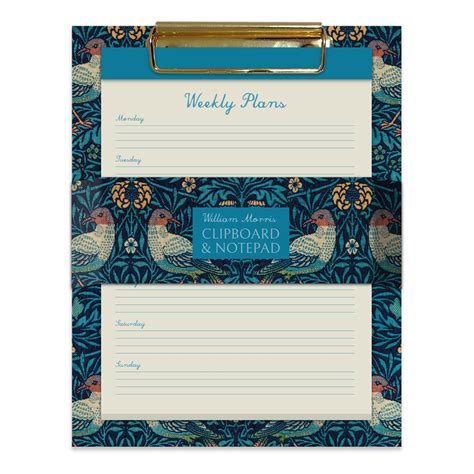Robert Frederick Weekly Planner Clipboard And Notepad Set William
