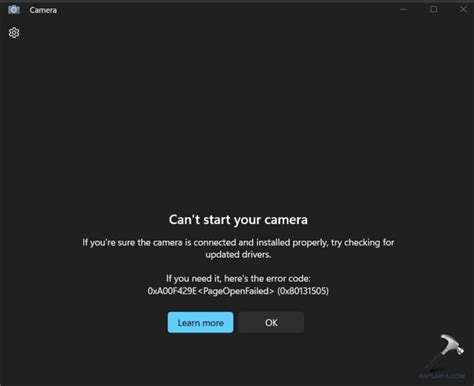 Fix Cant Start Your Camera Error 0xa00f429f On Windows 11