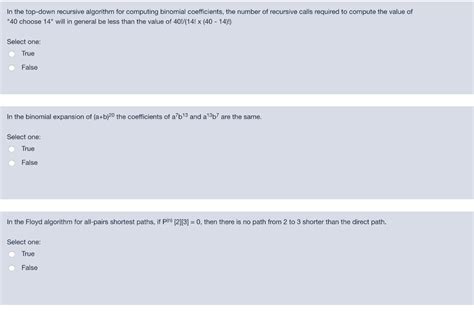 Solved In The Top Down Recursive Algorithm For Computing
