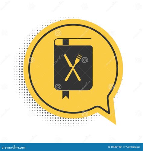 Black Cookbook Icon Isolated On White Background Cooking Book Icon