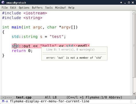 Configure Emacs Flymake To Call G Directly Stack Overflow