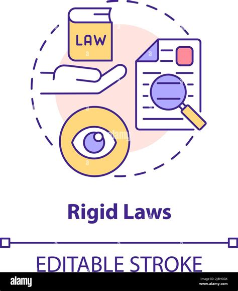 Rigid Laws Concept Icon Stock Vector Image And Art Alamy