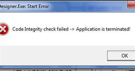 Code Integrity Error Running V23 Win7 Vm Has Anyone Seen This Before