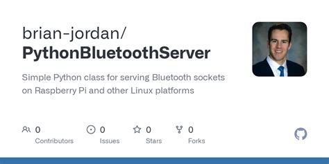 Github Brian Jordan Pythonbluetoothserver Simple Python Class For Serving Bluetooth Sockets