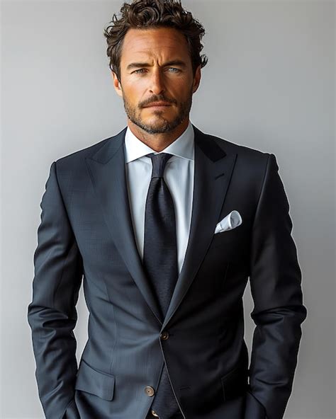 Smiling Businessman Standing Premium Ai Generated Image